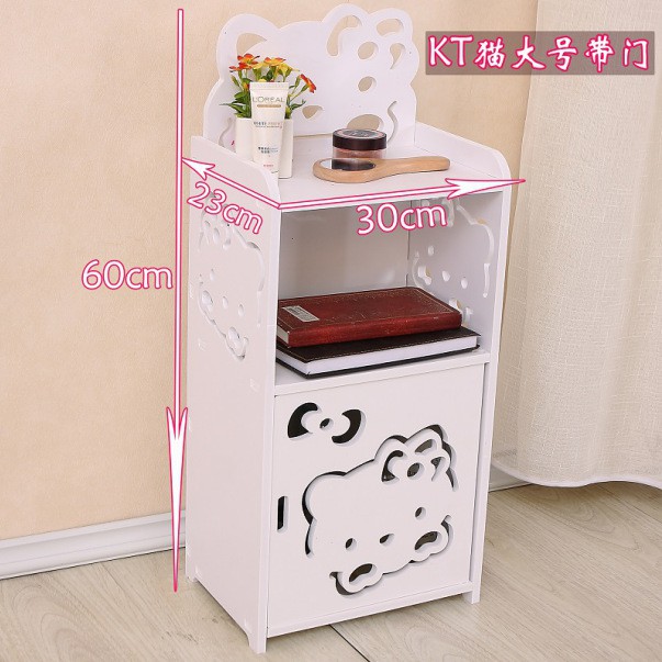 HELLO KITTY Bedside Table Storage Cabinet (KT猫大号带门） | Shopee Malaysia