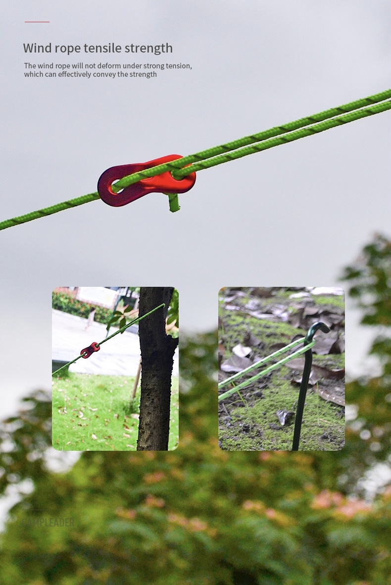 [NEW] 4mm Thick Reflective Rope 3.5Meter Paracord Rope Camping Tent ...