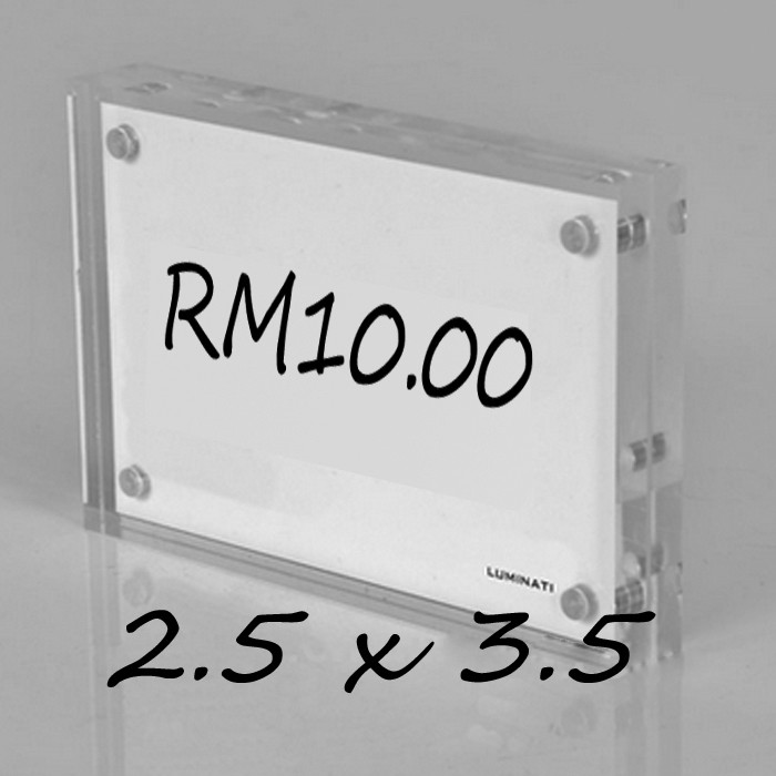 STANDEE ACRYLIC MAGNETIC SANDWICH FRAME / TABLE SANDWICH POSTER HOLDER ...