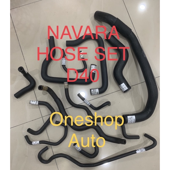 READY STOCK NISSAN NAVARA D40 RADIATOR HOSE SET COMPLETE .Suitable ...