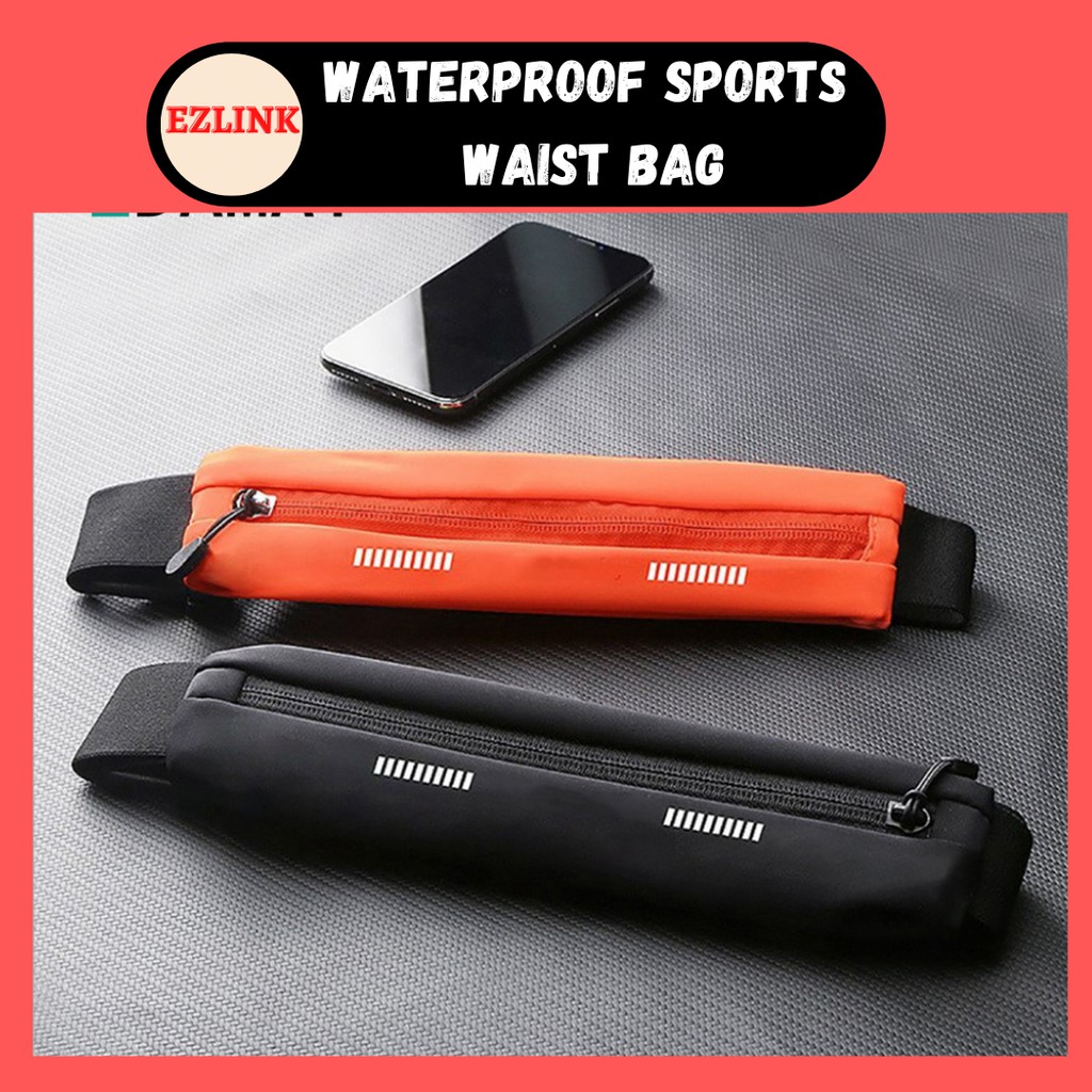 Waterproof Slim Running Bag Jogging jugging Belt Cycling Waist Pouch ...