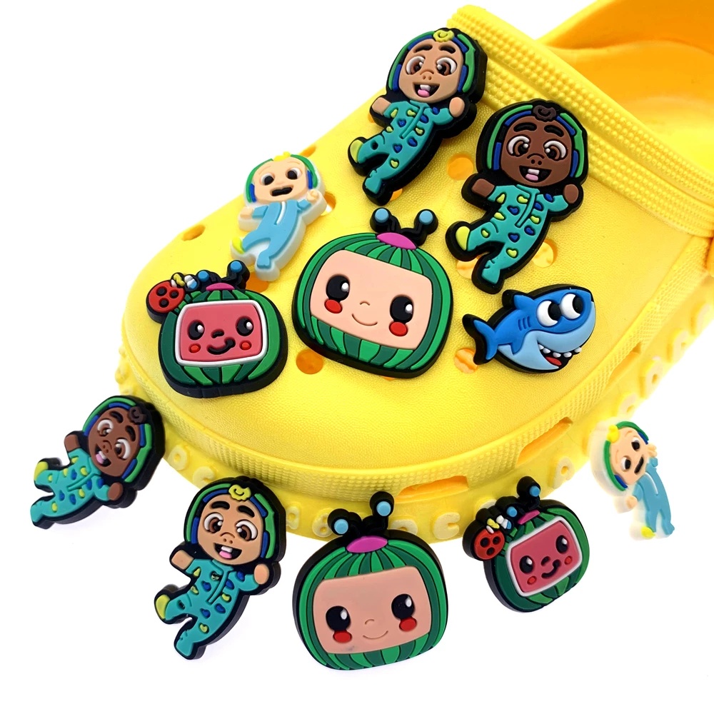 Cartoon Watermelon croccs Charm Anime jibits Cocomelon Jibits for Croc ...