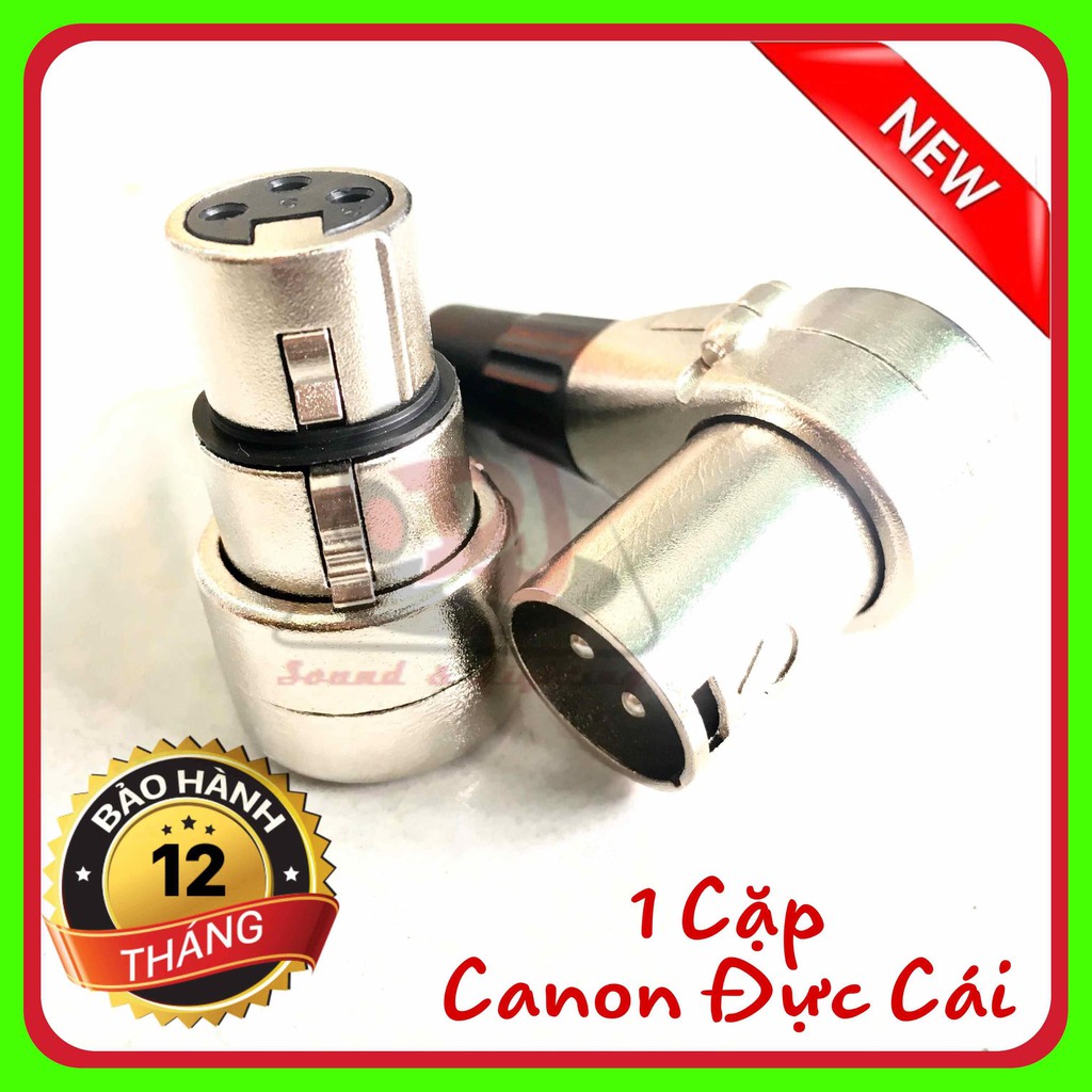 Combo 1 bag canon male and female curved Jack, quality product, canon ...