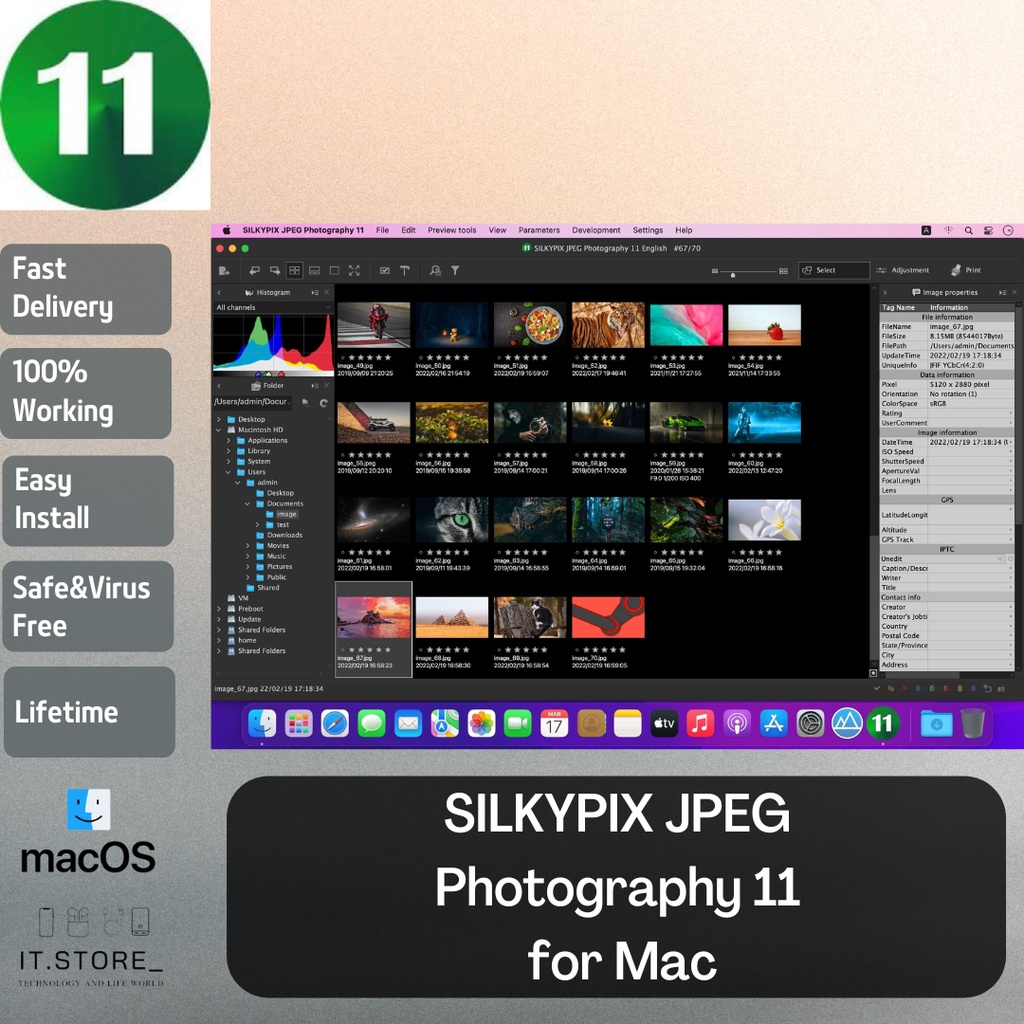 SILKYPIX JPEG Photography 11 Lifetime for Intel and M1 Chip Apple ...
