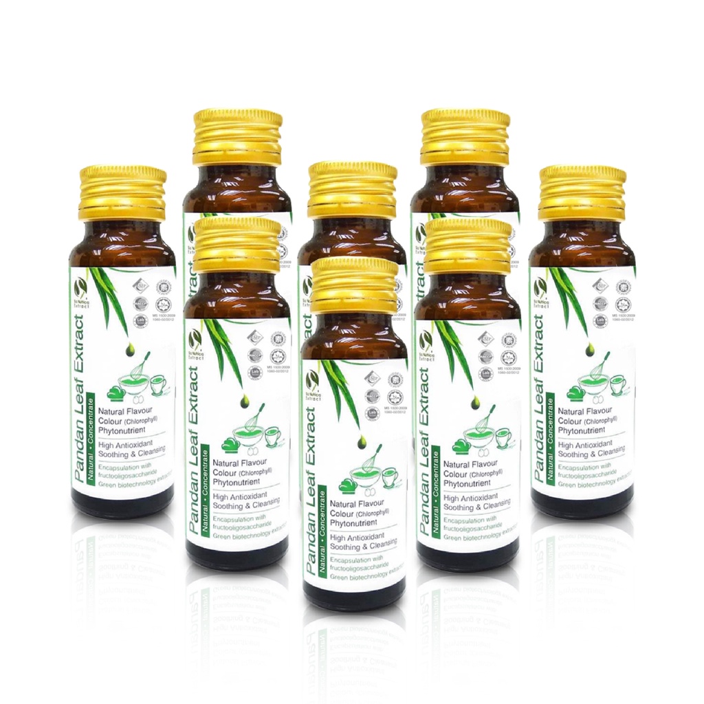 Bionutricia Extract Pure Pandan Extract Liquid (8 x 60g) | For Baking ...
