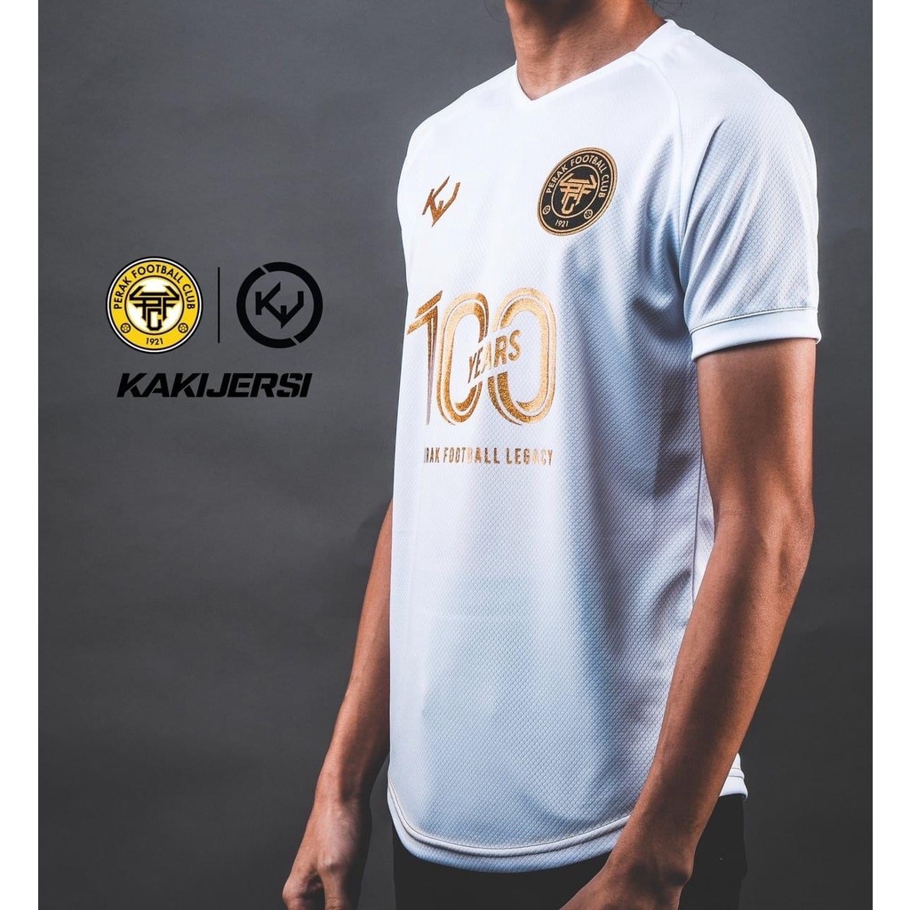 Perak FC 2021 3rd Jersey 100 Years Special Edition Goalkeeper Kit [Original Kaki Jersi] | Shopee ...
