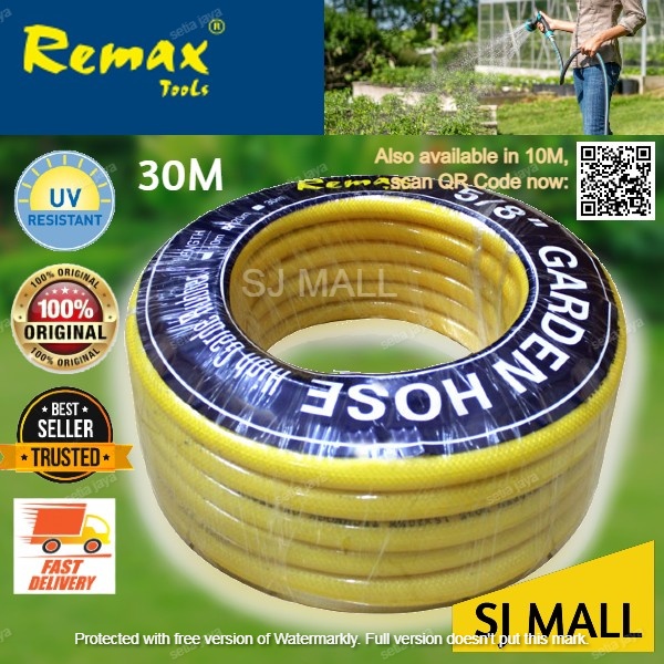 *PREMIUM Quality* REMAX Garden Hose 5/8" x 30M Double layer Water Hose ...