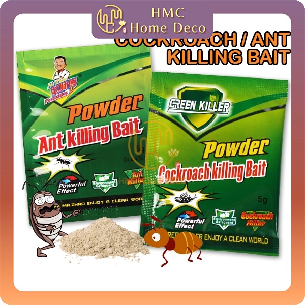 HMC (50pack) Green Killer 5g Cockroach Killing Bait Ant Killing Bait ...