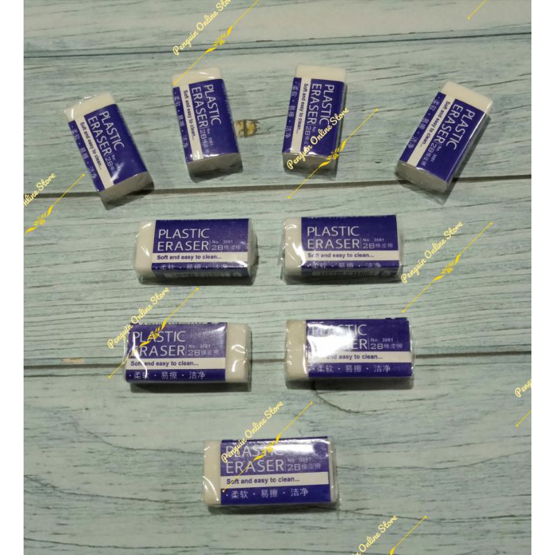2B WHITE ERASER SMALL SOFT CLEAN | Shopee Malaysia