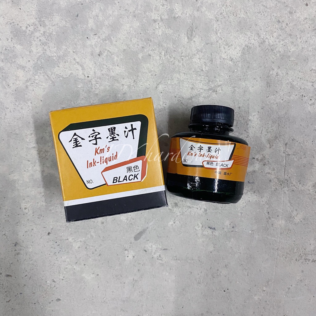 KIN'S INK LIQUID/BLACK INK/DAKWAT HITAM/CHINESE WRITING FUILD LIQUID ...