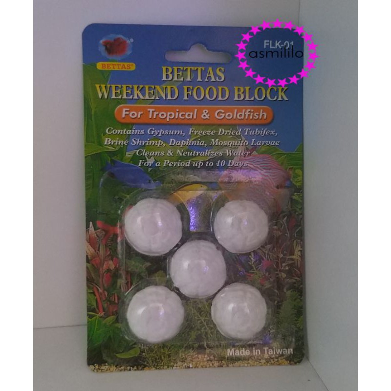 🔥BETTAS🔥 Holiday food fish aquarium/ Wekend food Block | Shopee Malaysia