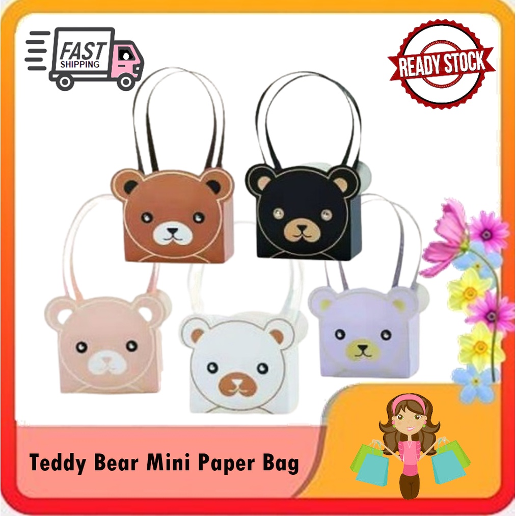 🔥 Teddy Bear Mini Paper Bag 🔥 | Shopee Malaysia
