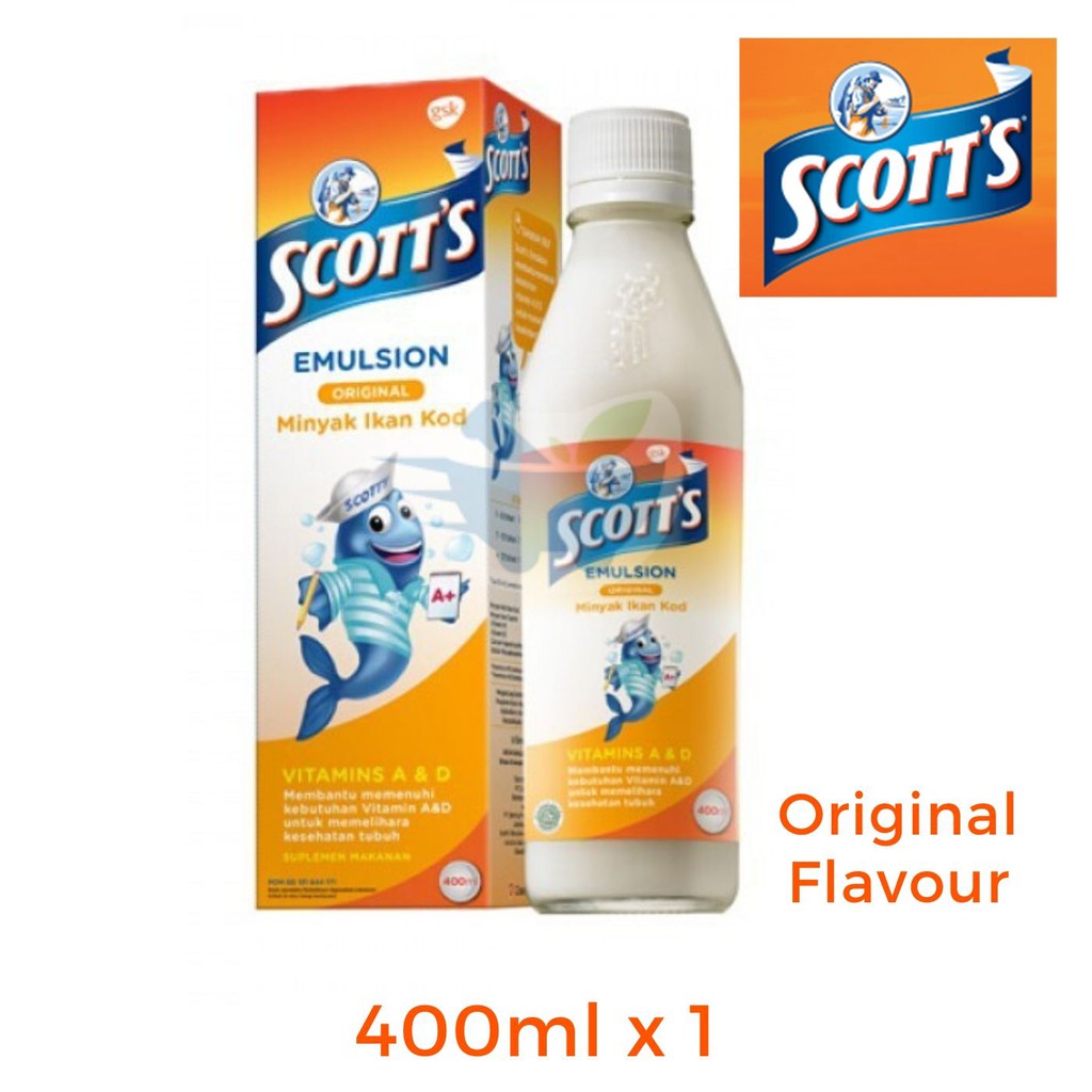 Scott's Emulsion Orange/ Original (200ml/400mlx2) / DHA Gummies Orange ...