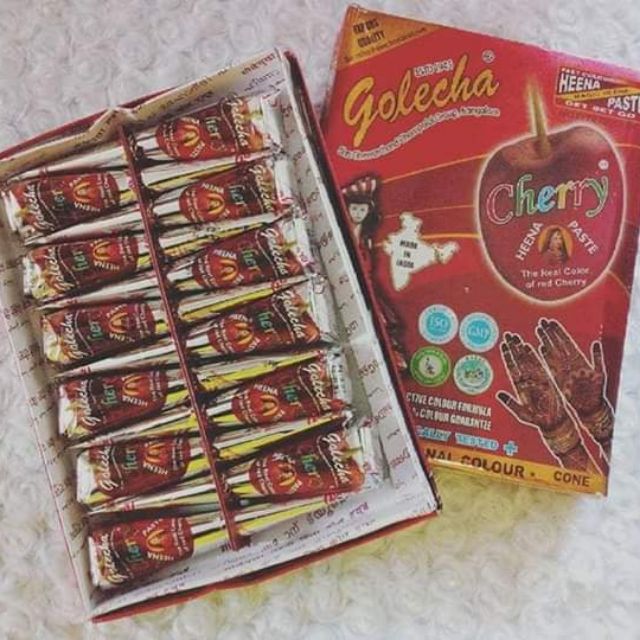 Inai red cherry (inai ukir) / henna red cherry | Shopee Malaysia