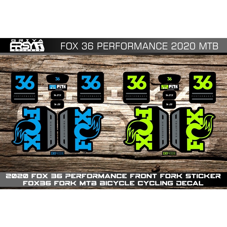 Bicycle Sticker 2020 Fox 36 PERFORMANCE Front Fork mountain bike ...
