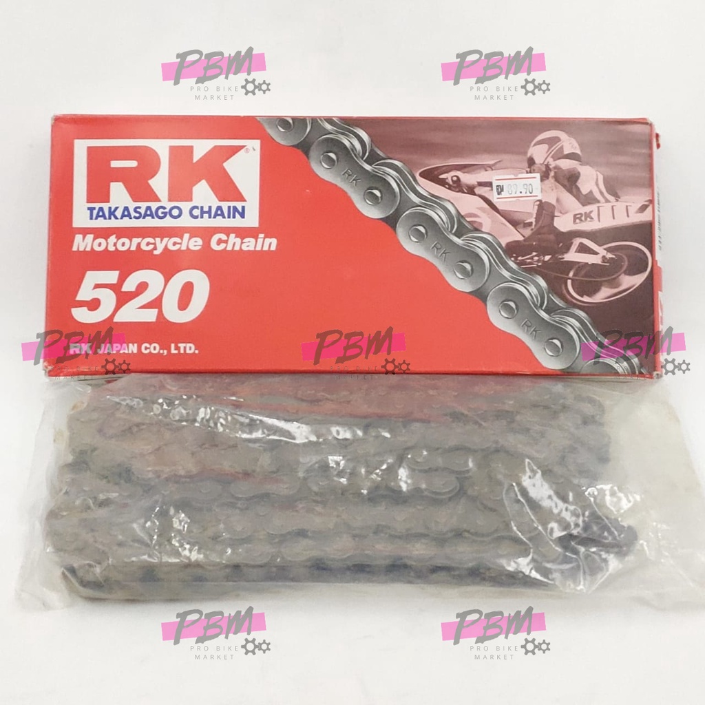 Motorcycle Chain 520 Long 120L (RK JAPAN) | Shopee Malaysia