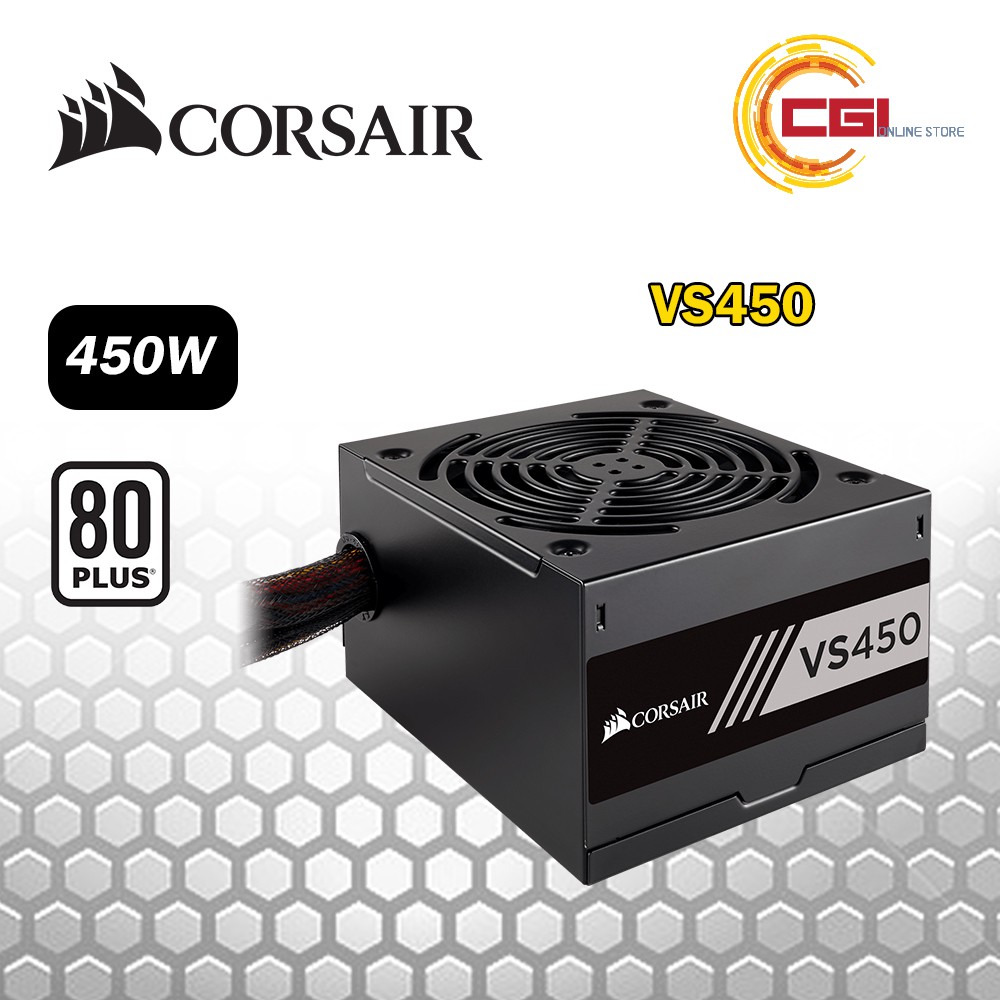 Corsair VS450 450W 80PLUS White Certified PSU (CP-9020170-UK) | Shopee ...