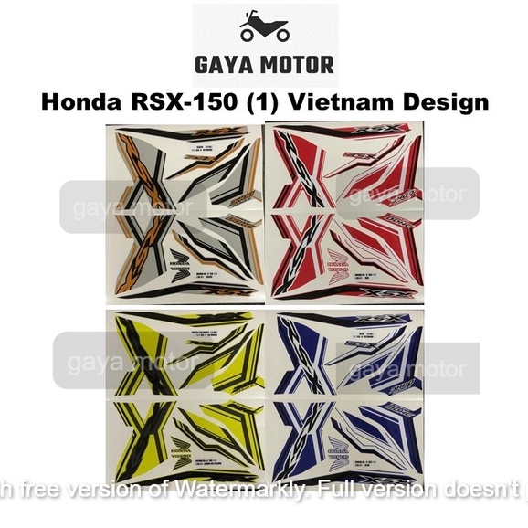Honda RSX-150 (1) Vietnam Design Body Sticker | Shopee Malaysia