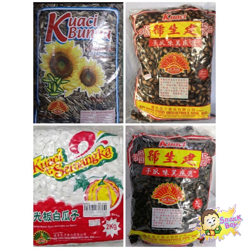 kuaci kin sang kuaci Bunga 3kg kuaci hitam 2kg kuaci putih 2kg | Shopee ...