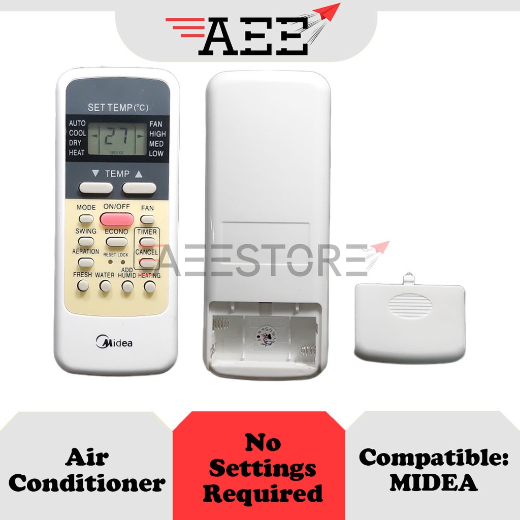(Compatible: Midea ) Universal / Multi Air Conditioner / Cond Remote ...