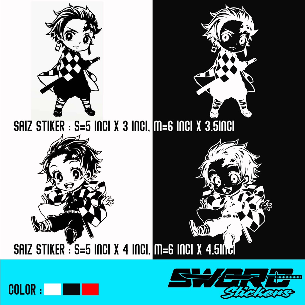DEMON SLAYER STICKER / STIKER TANJIRO | Shopee Malaysia