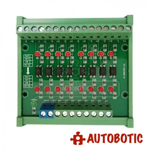 8 Channel Optocoupler Isolation Module (24V to 5V) | Shopee Malaysia