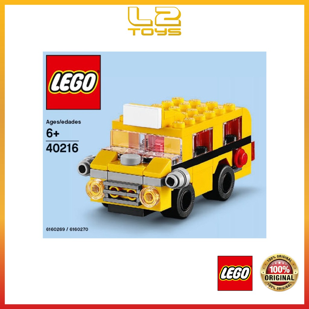 LEGO Monthly Build - School Bus Original 40216 | Shopee Malaysia