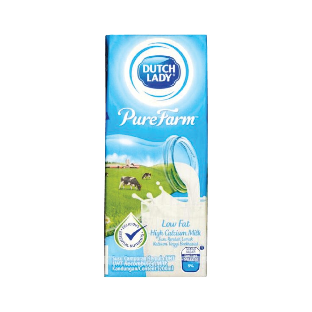 DUTCH LADY PURE FORM FULL CREAM-200ML | Shopee Malaysia