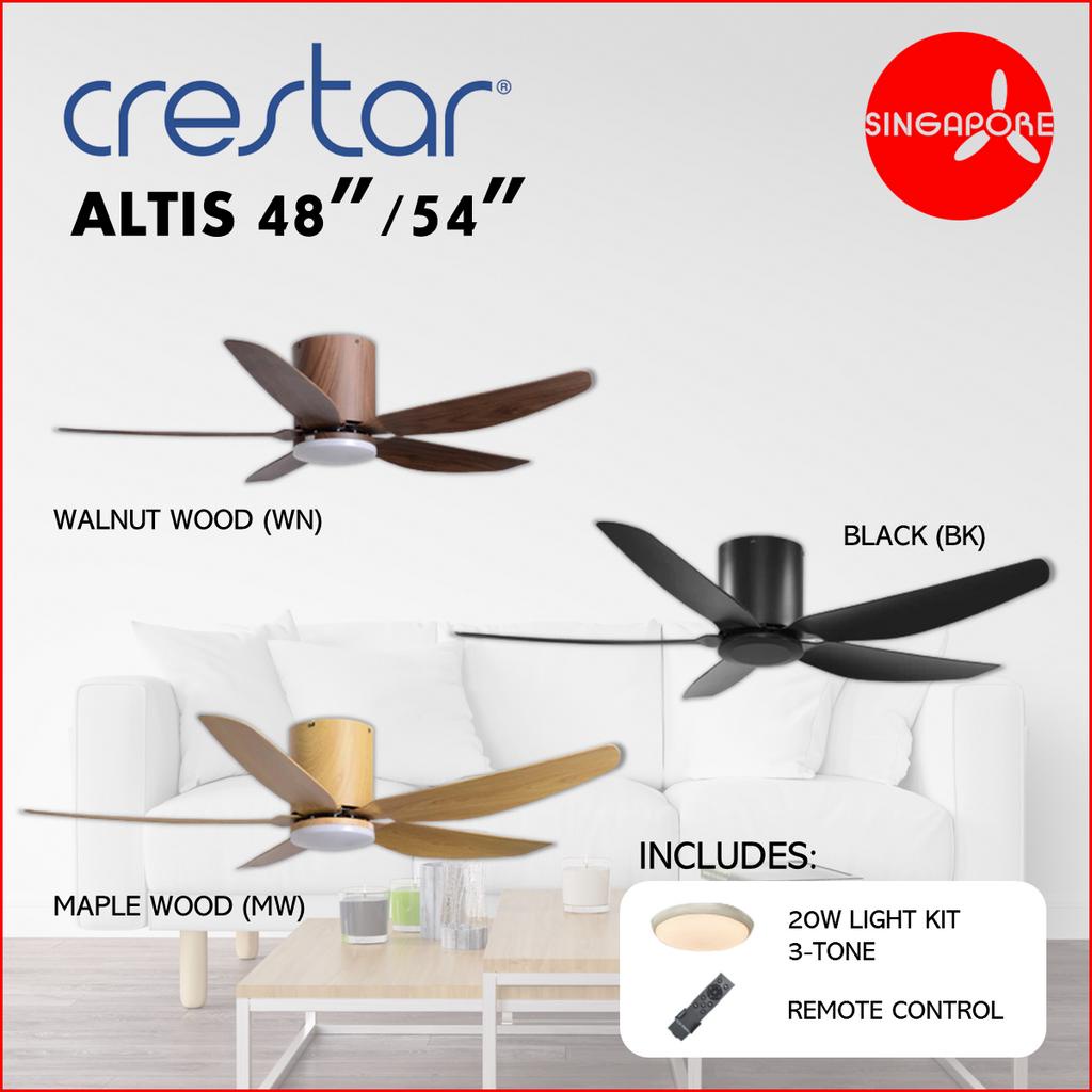 Crestar Ceiling Fan WIFI Smart Series Altis 48"/54" 20W LED 3-Tone ...