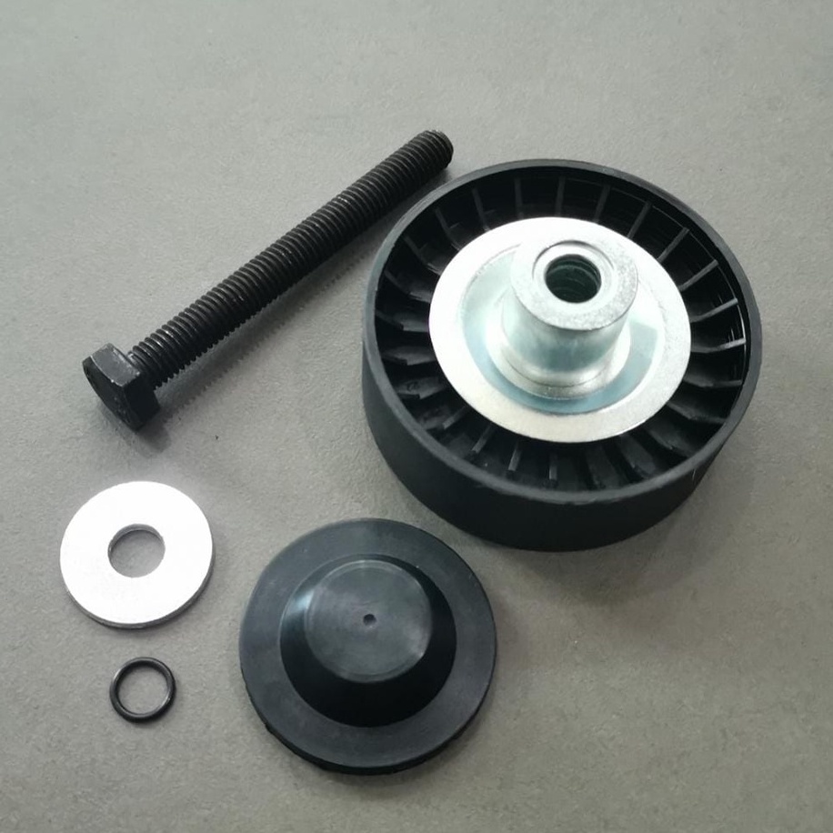 6RF145276 POLY V-BELT FAN BELT IDLER PULLEY WITH BOLT FOR VW POLO SEDAN ...