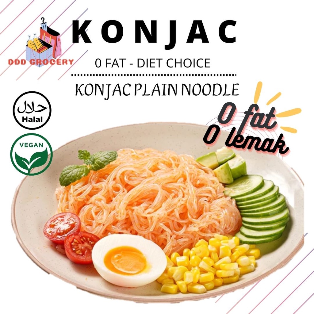 【KETO 5 KCAL】KETO Mi Konjac 200g Konjac Mee Diet Konjac Noodle Low Fat ...