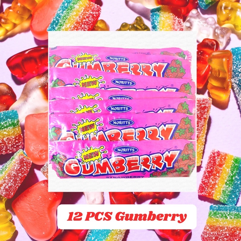 12 PCS Noritts Gumberry & Gum Gum (Strawberry & Asstd. Flavor) | Shopee ...