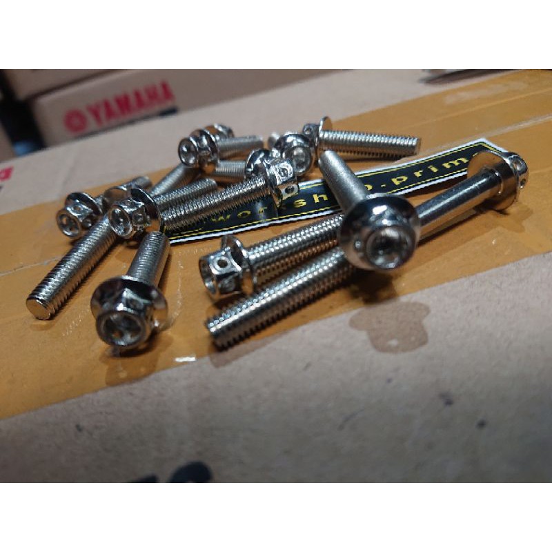 Bolt set cover cvt bak block Clutch crome chrome mio soul fino nouvo ...