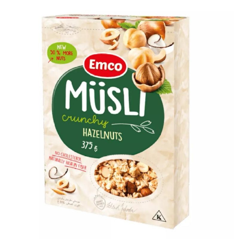 EMCO Muesli Crunchy Musli Cereal Breakfast 375g/750g Granola Czech ...