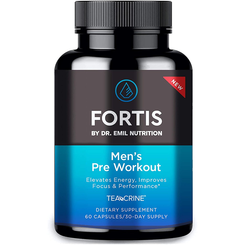 Fortis by Dr. Emil Nutrition Preworkout Capsule Men Clinically Studied ...