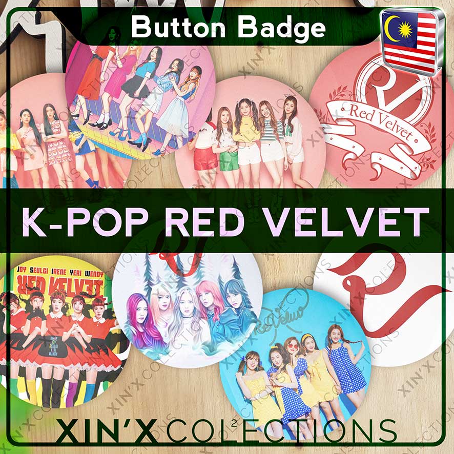 KPOP BTS TWICE RED velVET SEVENTEEN EXO NCT BLACKPINK K-pop BUTTON ...