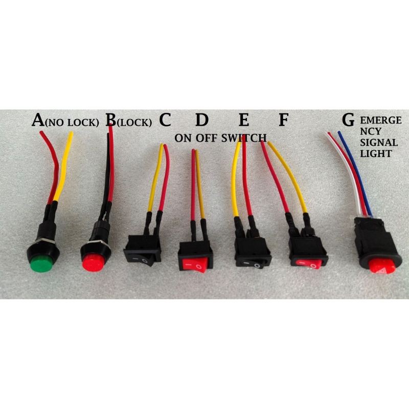 Suis button on/off switch ON/OFF Push Button Suis Horn Hazard Switch ...