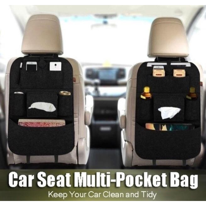 Car Back Seat Organiser Organizer Stowing Tidying Multi Pocket Storage ...