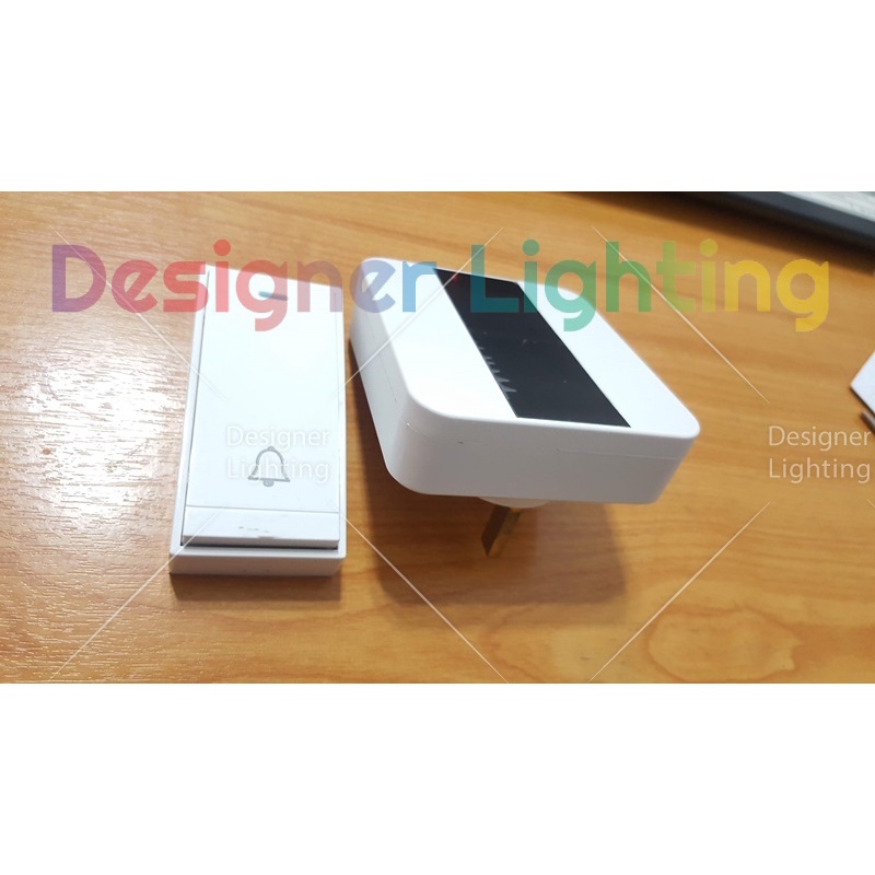 Wireless Doorbell Door Bell 13amp Plug Type NON-Battery Button Doorbell ...