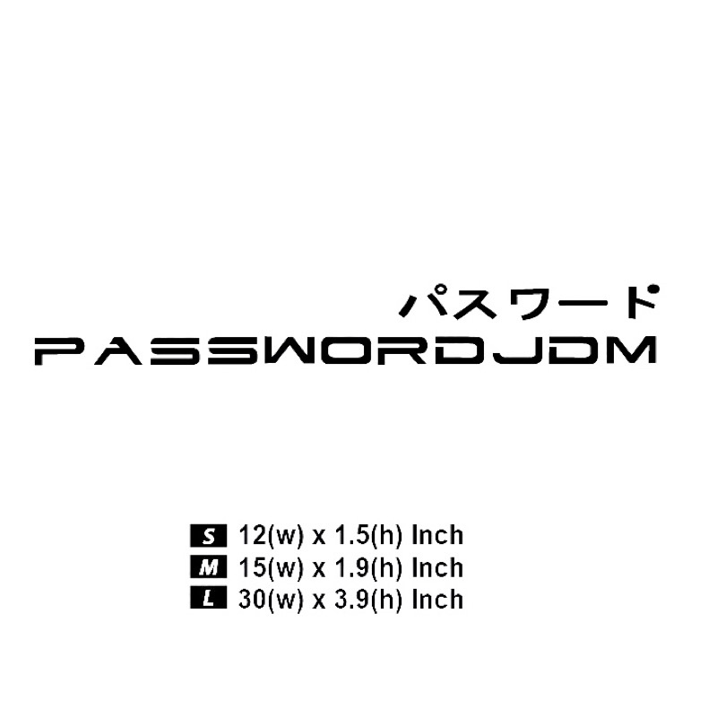 [Ready Stock]K298# PASSWORD Japan 🇯🇵 Vinyl Decal Stickers | Shopee Malaysia
