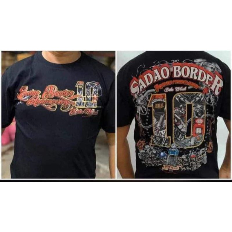 💥 Limited Edition 💥 Official T Shirt 💥 10th Anniversary Sadao Border ...