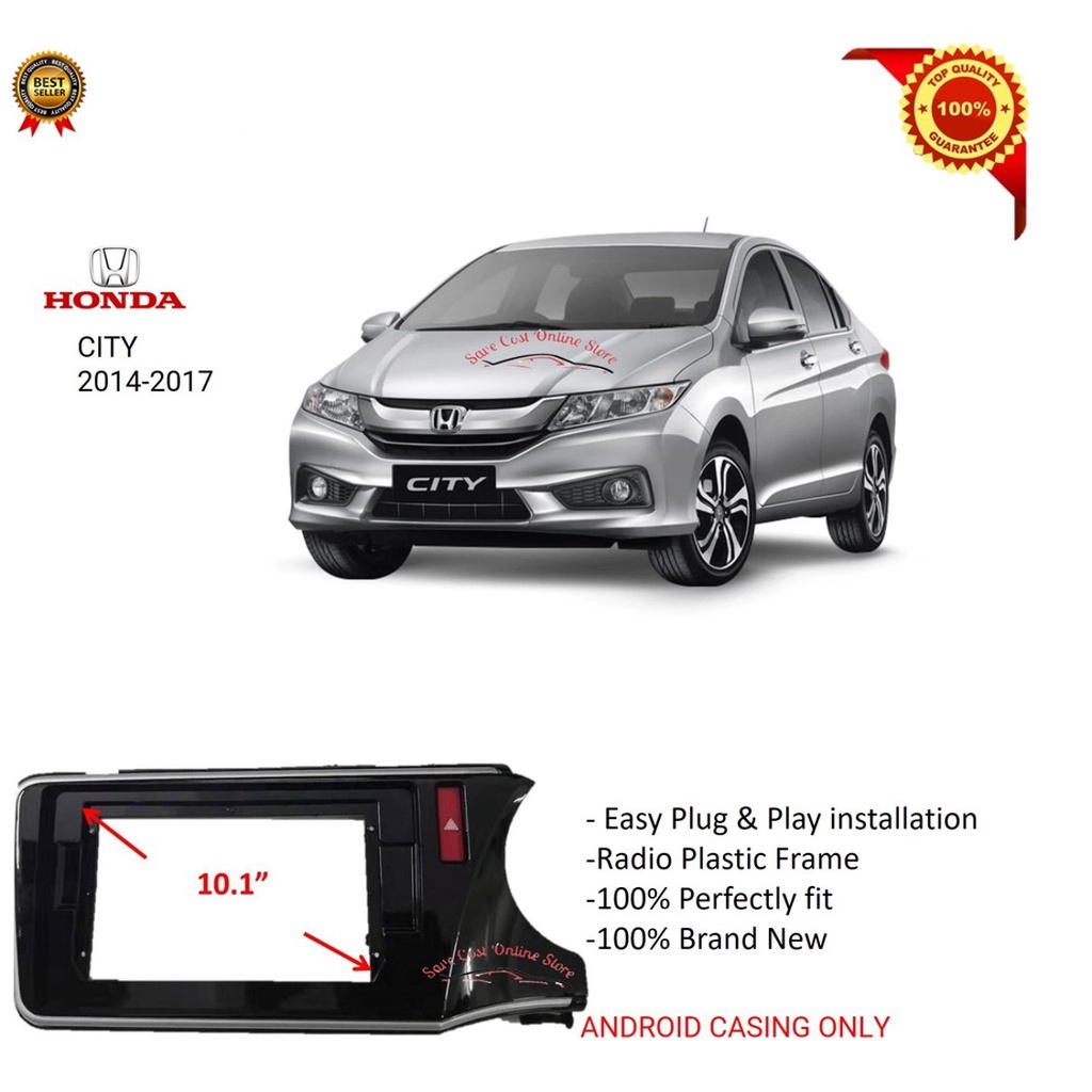HONDA CITY 2014 - 2019 10 INCH ANDROID PLAYER CASING | Shopee Malaysia