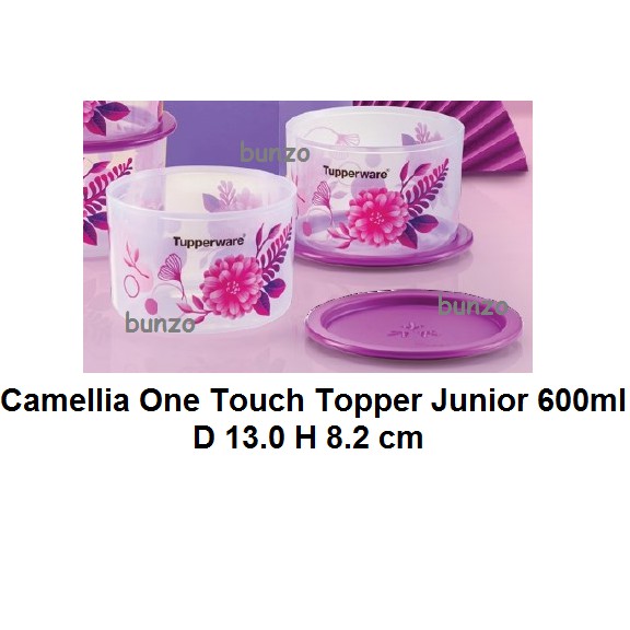 Tupperware Camellia One Touch Topper Junior 600ml - 1pc | Shopee Malaysia