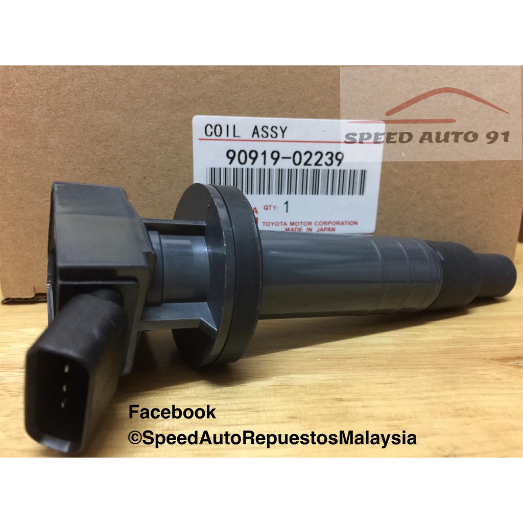 🚗 🇲🇾 90919-02239 OEM Denso Japan Ignition Plug Coil Toyota Altis ZZE110 ...