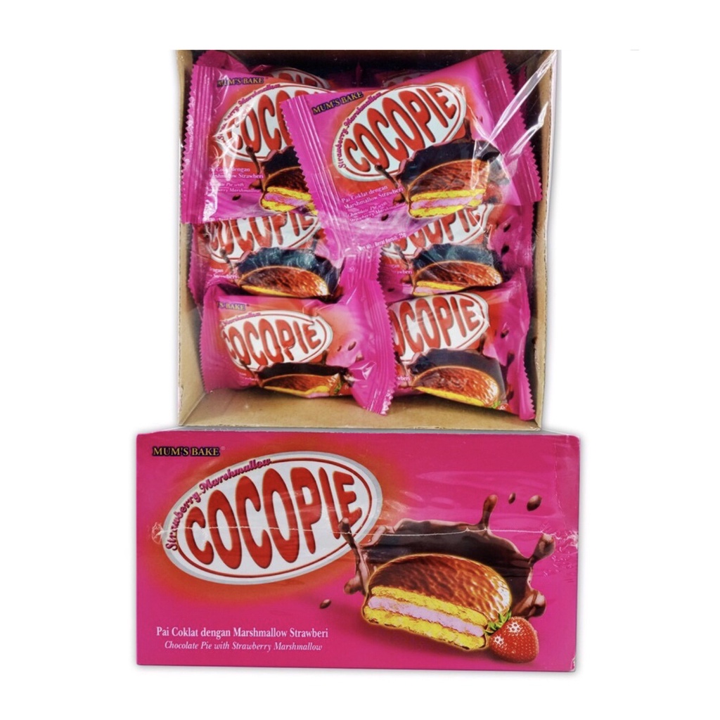 25g x 24pcs Mum's Bake Cocopie [Chocolate / Dark Chocolate / Strawberry ...