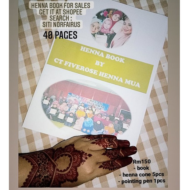 Henna book / buku inai ( learn how to draw henna ) | Shopee Malaysia
