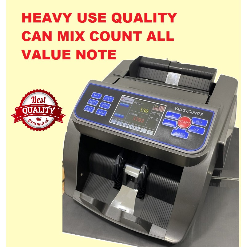 MULTI VALUE COUNTER MONEY NOTE COUNTER MACHINE FULL SET | Shopee Malaysia