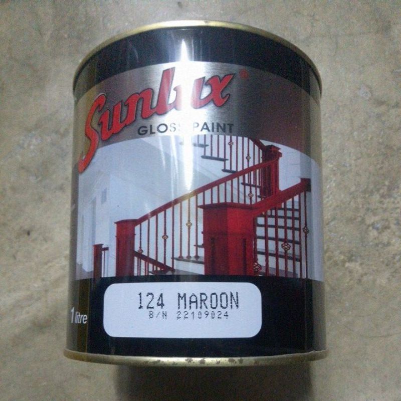 (READY STOCK) SUNLUX GLOSS PAINT/ CAT KAYU BESI/ 1L (LOWEST PRICE ...