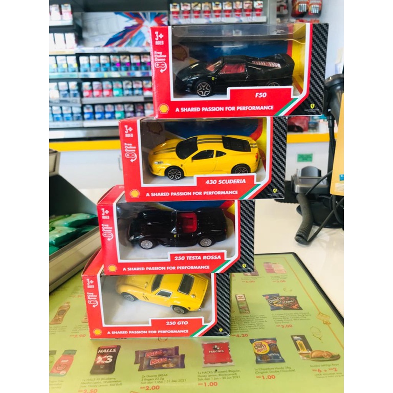 Original Shell Ferrari Miniature Cars | Shopee Malaysia