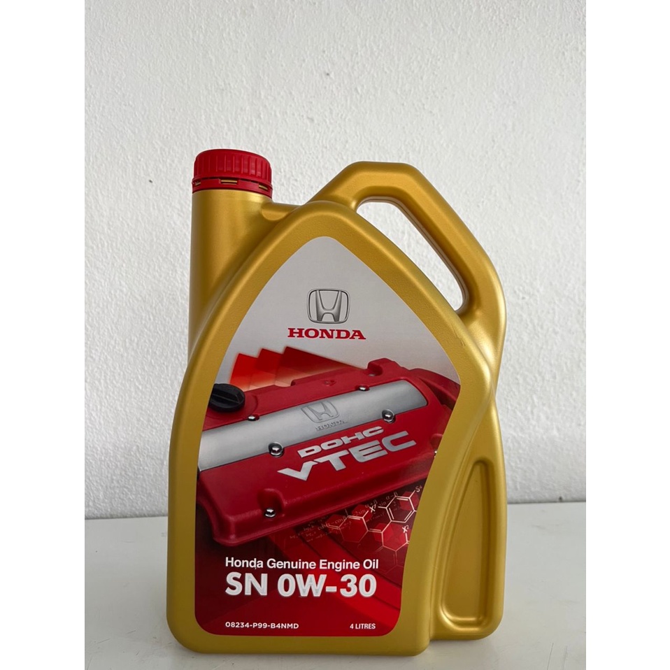 Honda Genuine Fully Synthetic SN0w30 Engine Oil + 1Pcs Oil Filter Honda ...